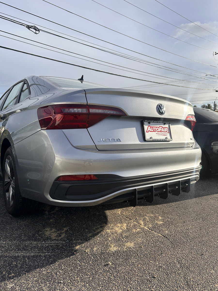 MK7.5 Jetta (Base Model) Rear Diffuser with Side Spats (2022-2026 Mode ...
